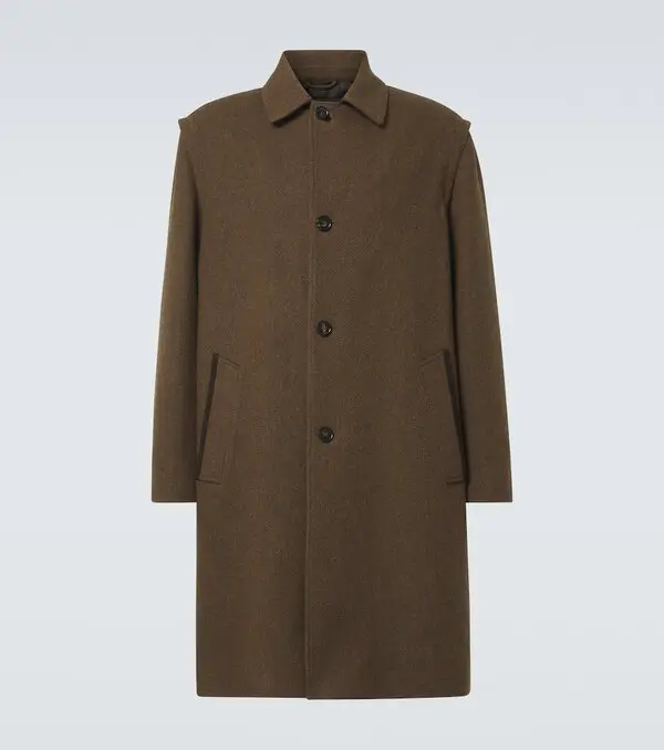 Loro Piana Savile Wool Coat - Brown | Editorialist