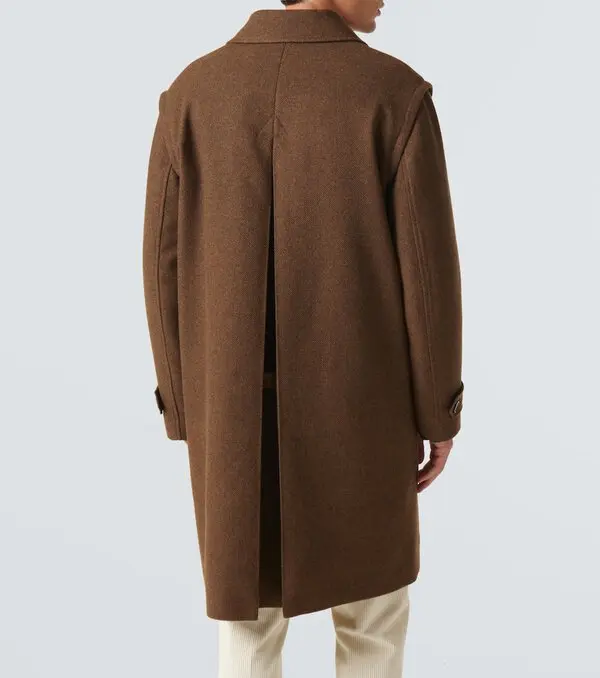 Loro Piana Savile Wool Coat - Brown | Editorialist