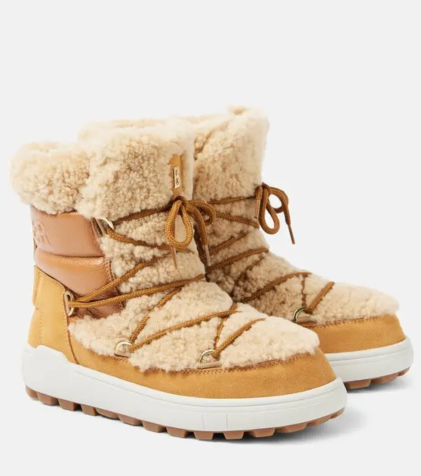 Bogner Chamonix S 10 Shearling-trimmed Snow Boots - Brown
