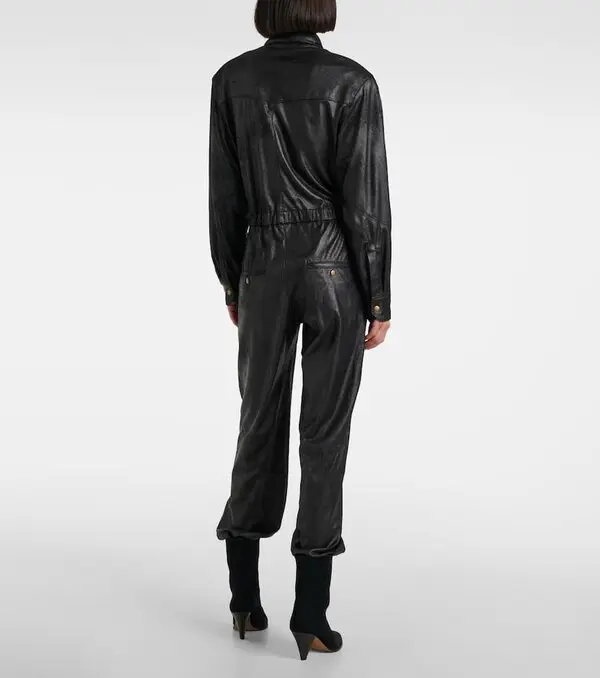 Isabel Marant Faux Leather Jumpsuit