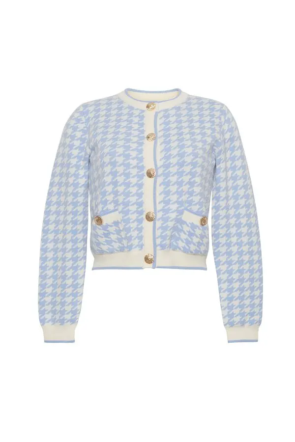 Cara Cara Priscilla Houndstooth Cardigan
