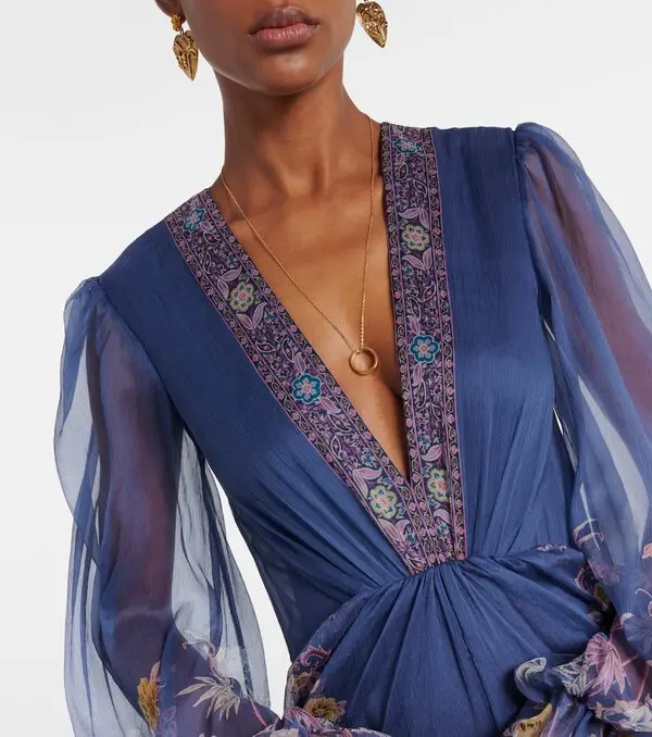 Etro Printed Silk Gown