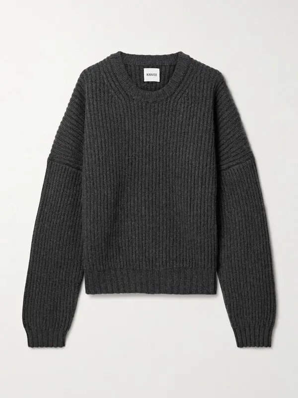 Khaite Manuela Ribbed Cashmere Sweater