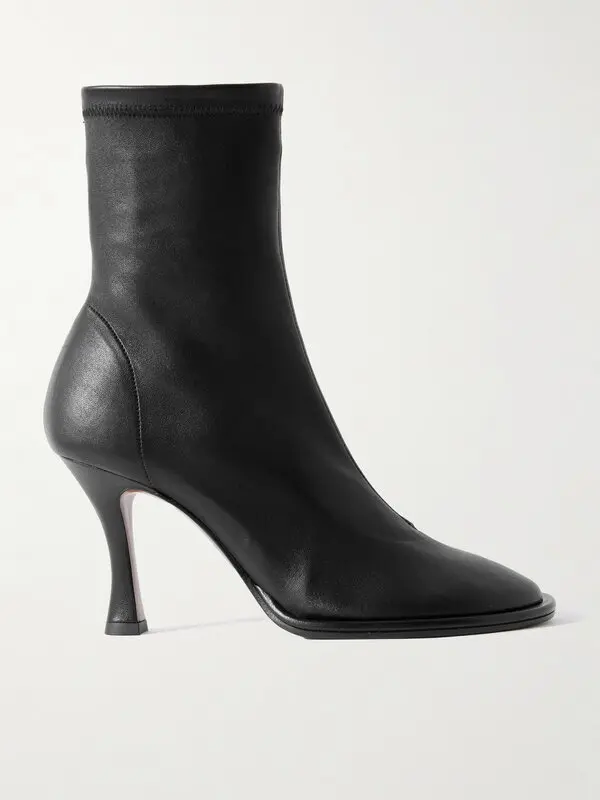 NEOUS Lea Stretch-leather Ankle Boots - Black