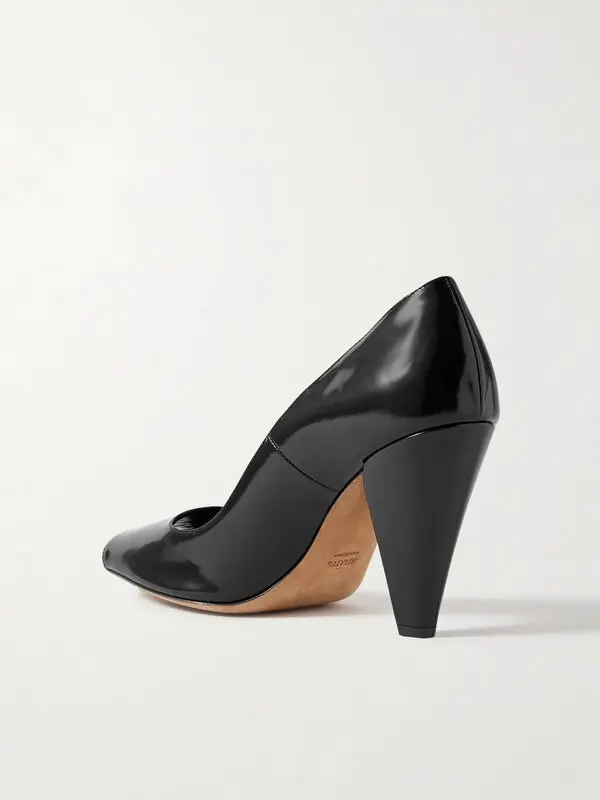 Khaite Cedar Glossed-leather Pumps