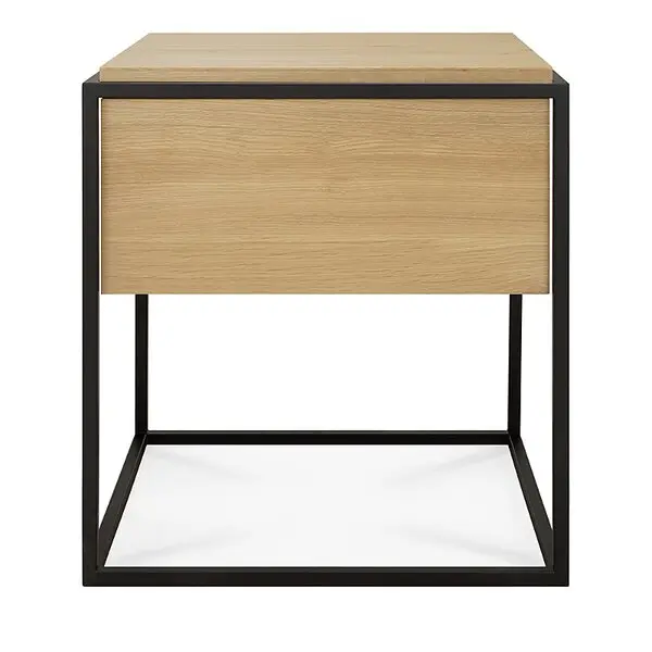 ETHNICRAFT Monolit Bedside Table - Oak