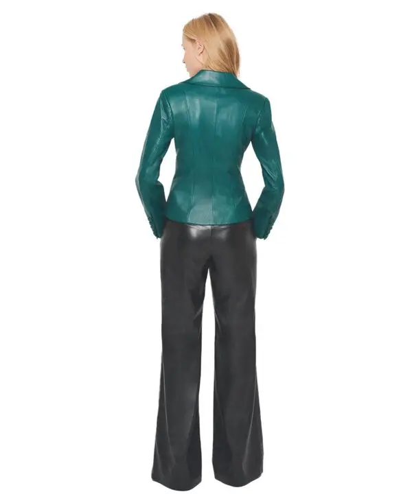 AS By DF Telly Upcycled Leather Blazer