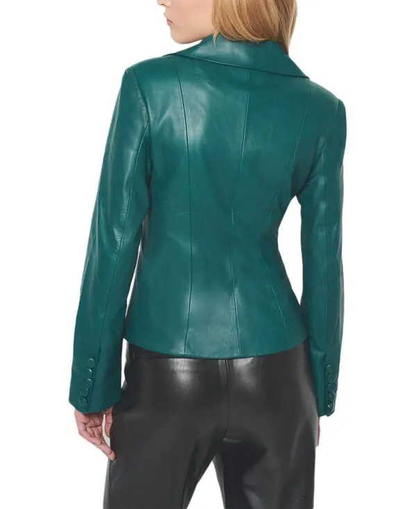 AS By DF Telly Upcycled Leather Blazer