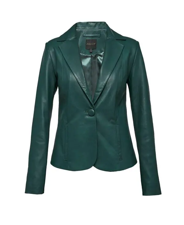 AS By DF Telly Upcycled Leather Blazer