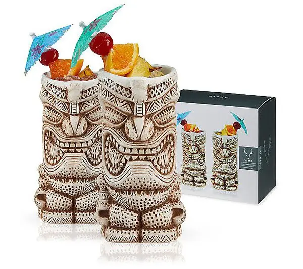 VISKI Pacific High Tide Tiki Mugs