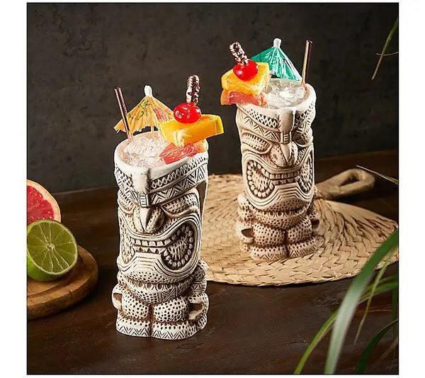 VISKI Pacific High Tide Tiki Mugs