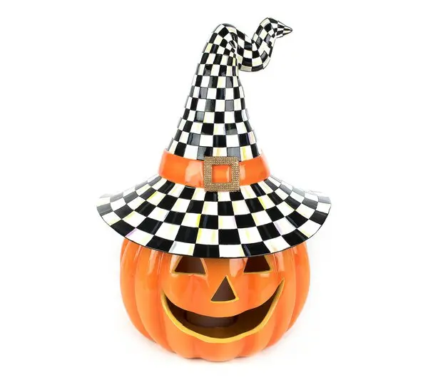 MACKENZIE-CHILDS As Is Trick Or Treat Illum Happy Jack - One-color