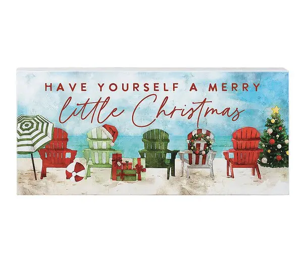 SINCERE SURROUNDINGS 12' Little Christmas Beach Inspire Board - One-color