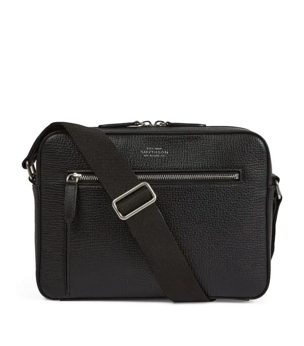 Smythson Ludlow Leather Cross-body Bag - Black