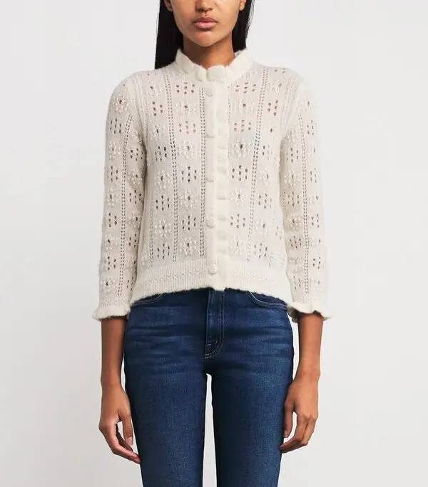 DÔEN Alpaca-blend Claudie Cardigan - Ivory