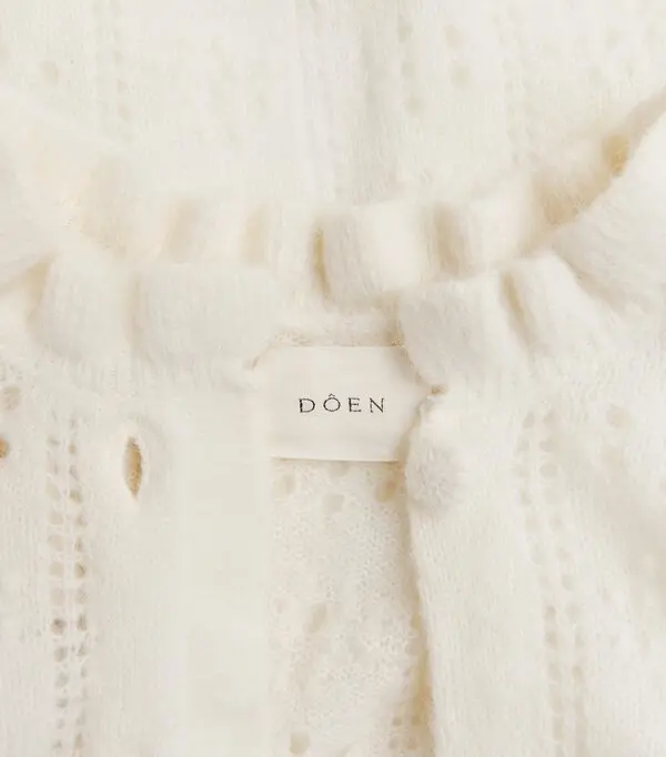 DÔEN Alpaca-blend Claudie Cardigan - Ivory