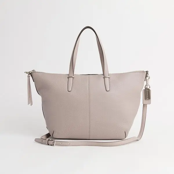 COACH® Bleecker Cooper Satchel - Silver/parchment