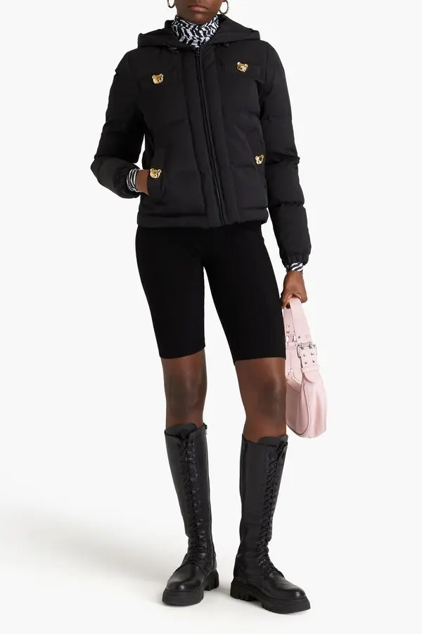 Moschino Quilted Shell Hooded Jacket
