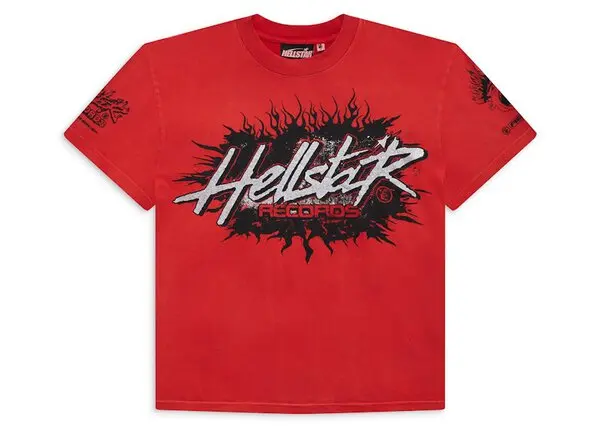 HELLSTAR Records T-shirt - Red