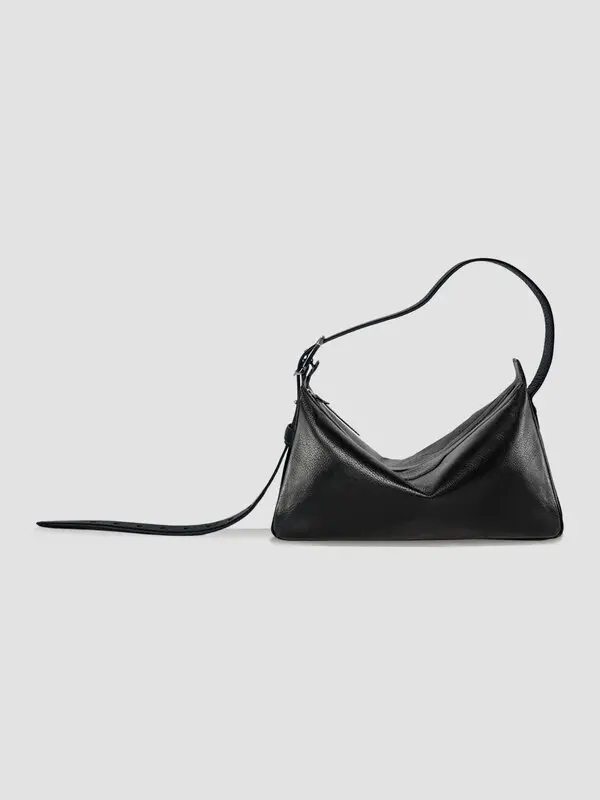 BONASTRE Rider Leather Bag - Black Grained