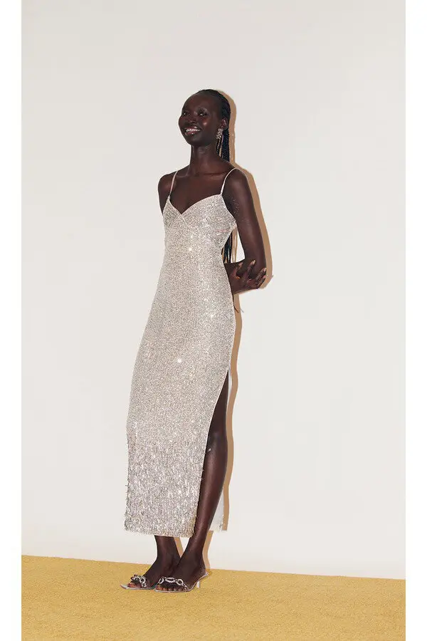 Saylor Ophelia Beaded Sequin Dress