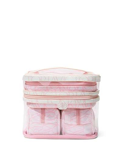 Victoria's Secret 4-piece Makeup Bag - Print