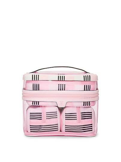 Victoria's Secret 4-piece Makeup Bag - Print