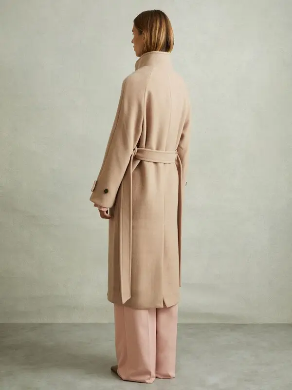 REISS Prim Wool-blend Double-breasted Coat