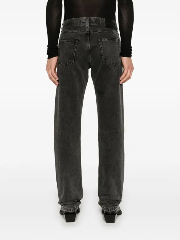 Alexander McQueen Logo-plaque Jeans - Grey