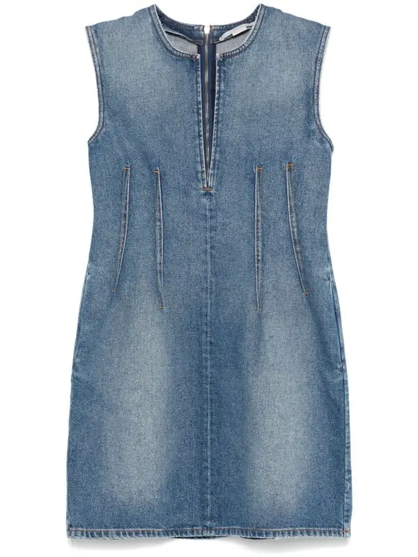 Stella McCartney Denim Mini Dress - Blue
