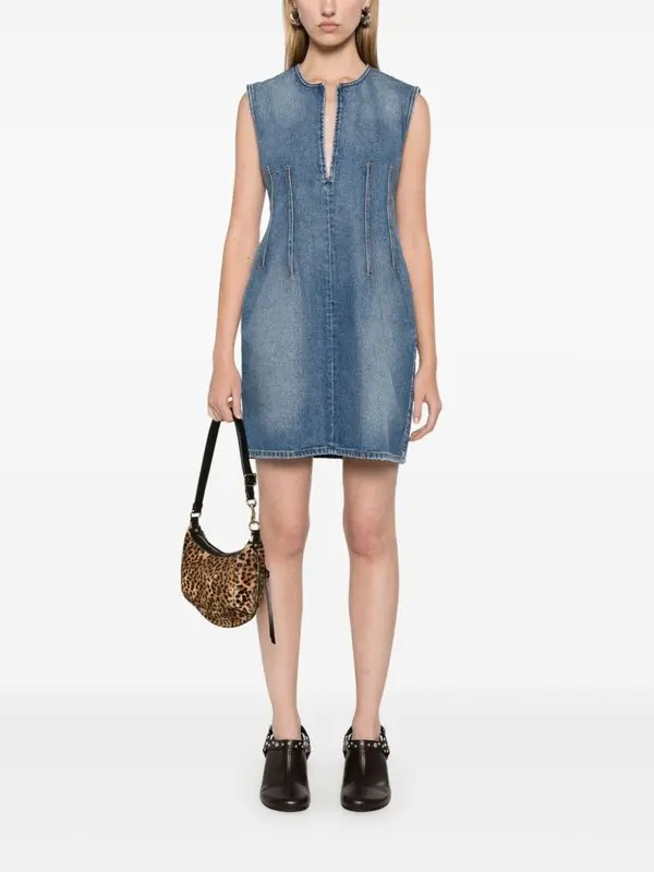 Stella McCartney Denim Mini Dress - Blue