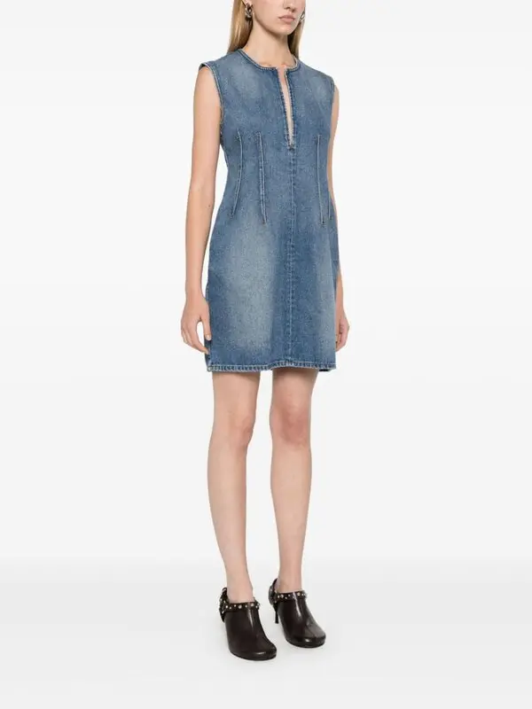 Stella McCartney Denim Mini Dress - Blue