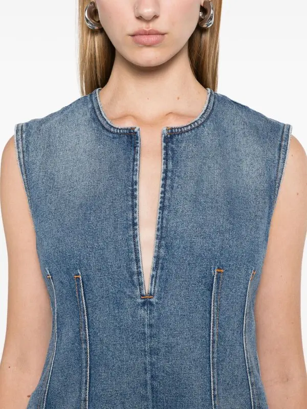 Stella McCartney Denim Mini Dress - Blue