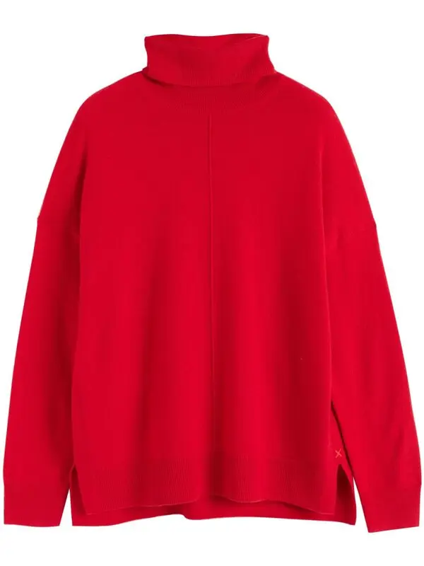 Chinti & Parker Wool-cashmere Turtleneck Sweater - Red