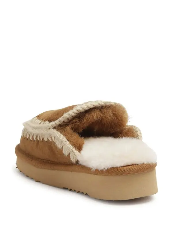 Mou Shearling Slippers - Brown