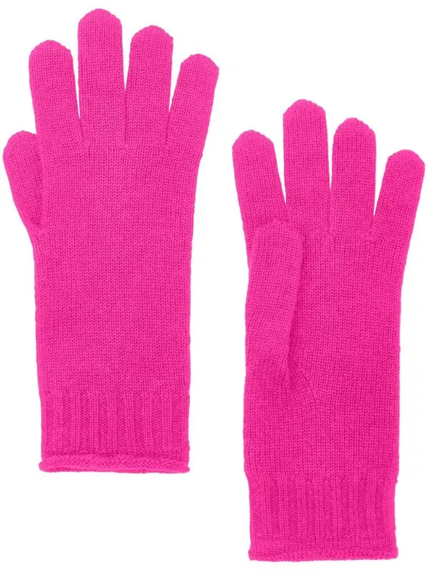 Chinti & Parker Knitted Gloves - Pink