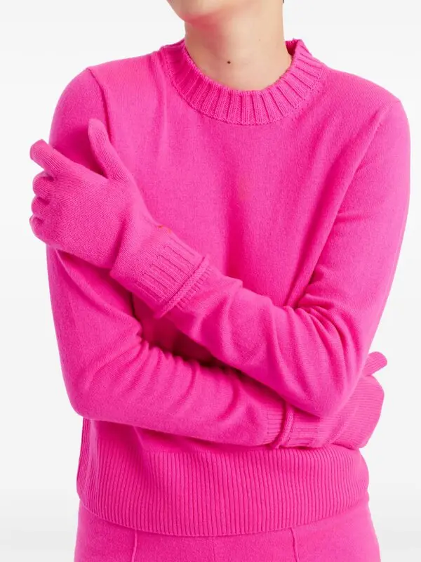 Chinti & Parker Knitted Gloves - Pink