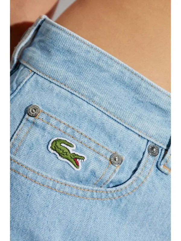 Lacoste Logo Straight-leg Jeans