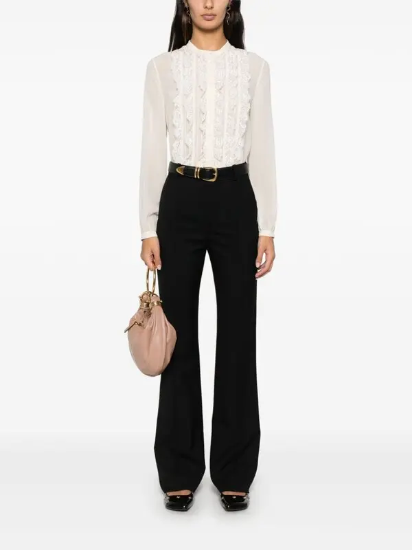 Chloé Virgin-wool Tailored Trousers - Black