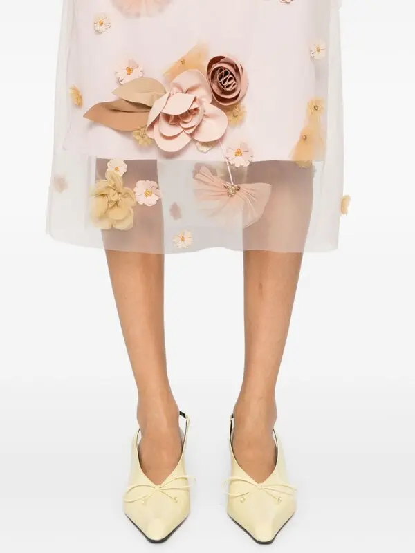 Viktor & Rolf Floral-appliqué Midi Skirt