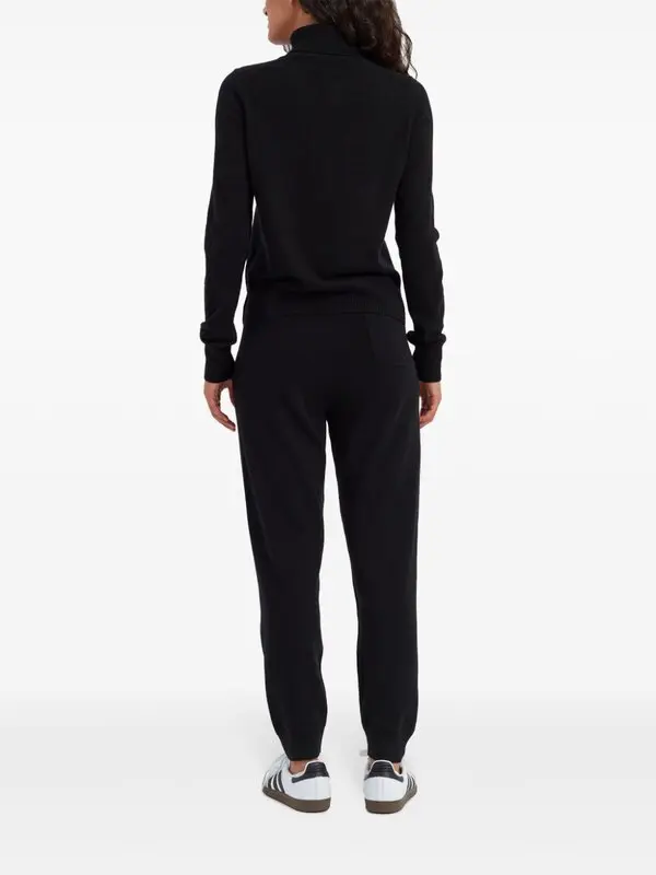 Chinti & Parker Fine-knit Track Pants - Black