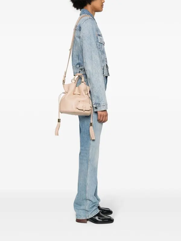 LANCEL Leather Bucket Bag
