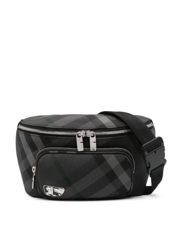 Burberry Grid Belt Bag - Black