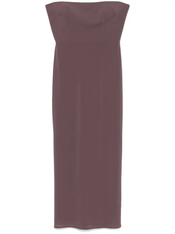 Alex Perry Crepe Strapless Maxi Dress