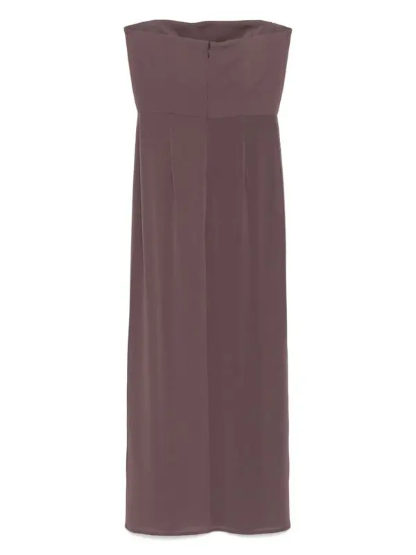 Alex Perry Crepe Strapless Maxi Dress