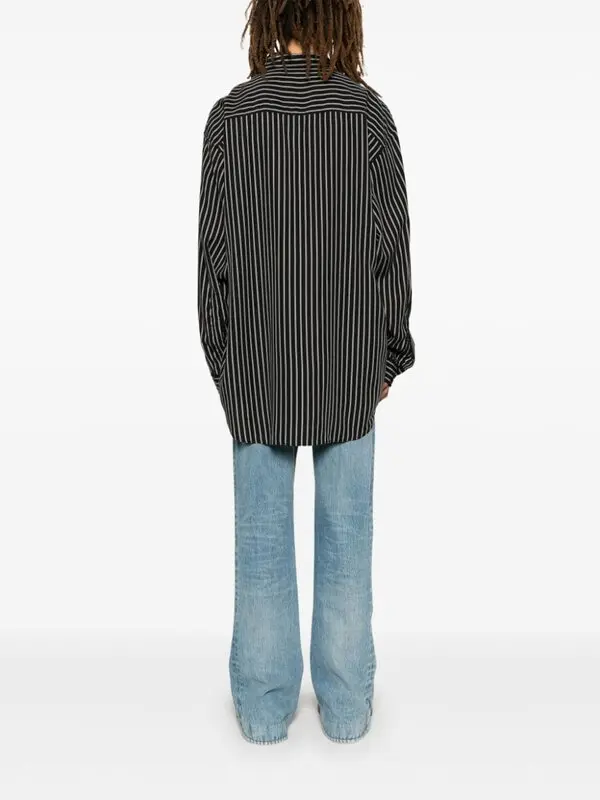 Balenciaga Striped Shirt - Black | Editorialist