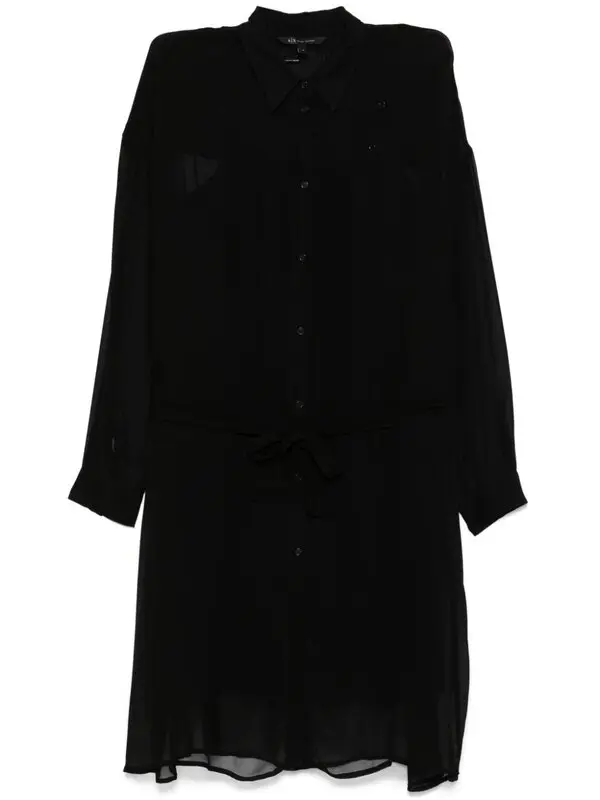Armani Exchange Semi-sheer Mini Dress