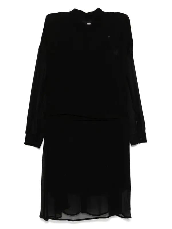 Armani Exchange Semi-sheer Mini Dress