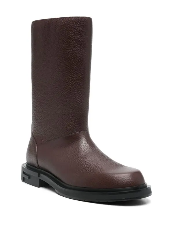 Fendi Frame Mid-calf Boots - Brown