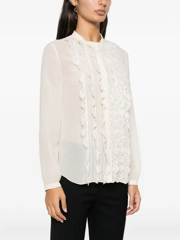 Chloé Ruffled Silk Blouse